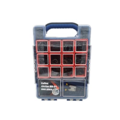 Coffret 800 Circlips Extérieurs avec Pince - DIN 471 - Zingué blanc - D ...