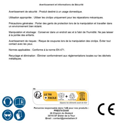 Coffret 800 Circlips Extérieurs avec Pince - DIN 471 - Zingué blanc - D ...