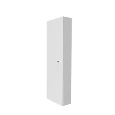 Coffret d'habillage ATOLE 13 modules en acier blanc avec serrure à clef ...