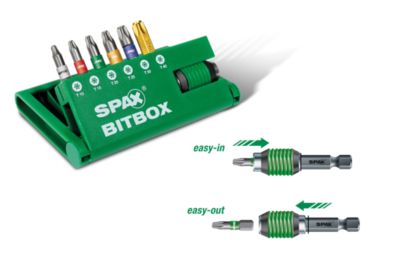 Coffret embouts de vissage torx Spax 6 pièces