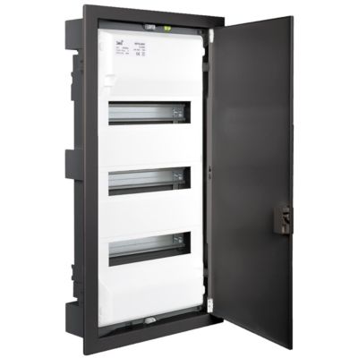 Coffret encastré anthracite 3 rangées Solera | Castorama