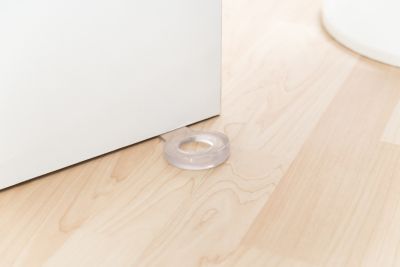 Coin de porte lock Rei transparent ⌀8,2x H.1,5 cm