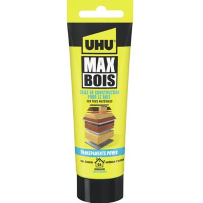 Colle à bois UHU transparente , tube 85g