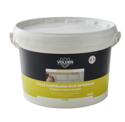 Colle carrelage mur intérieur cuisine et salle de bain blanc Volden 10kg