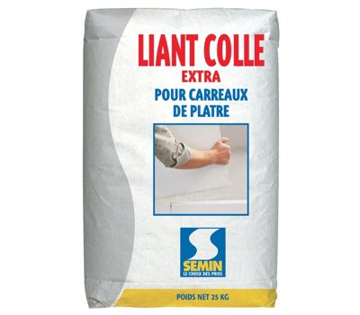 Colle Liant Extra Semin, Carreaux de Plâtre, Intérieur, Poudre, Sac de ...