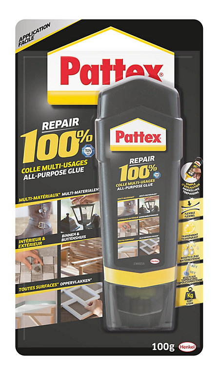 Colle multi-usages Pattex Repair 100% Colle 100g | Castorama Colle multi-usages Pattex Repair 100% Colle 100g | Castorama