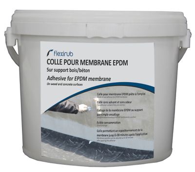 Colle pour membrane EPDM sur support bois et bêton Flexirub 8L | Castorama