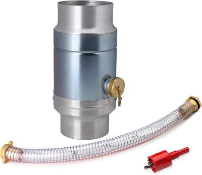 Collecteur Eau de Pluie 100 mm Double Paroi Zinc, Aluminium avec ...