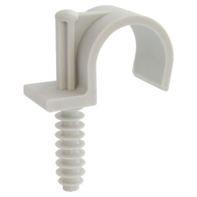 Collier de fixation simple pour tube ou gaine Ø25 mm, lot de 15 | Castorama