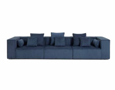 Colombine - canapé modulable droit - 3 places - en velours côtelé ...