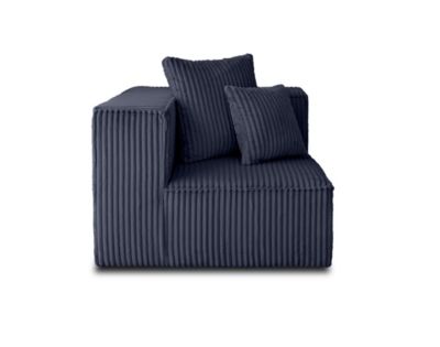 Colombine - module d'assise d'angle réversible - en velours côtelé ...