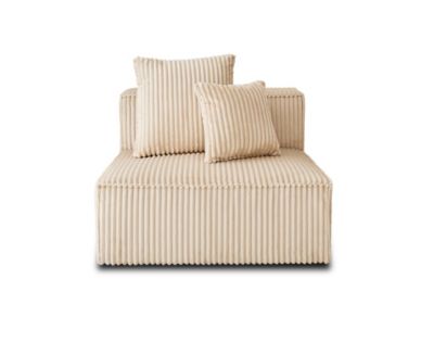 Colombine - module d'assise sans accoudoirs - en velours côtelé grosses ...