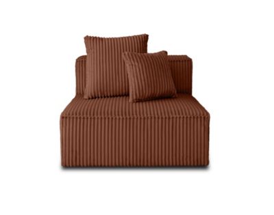 Colombine - module d'assise sans accoudoirs - en velours côtelé grosses ...