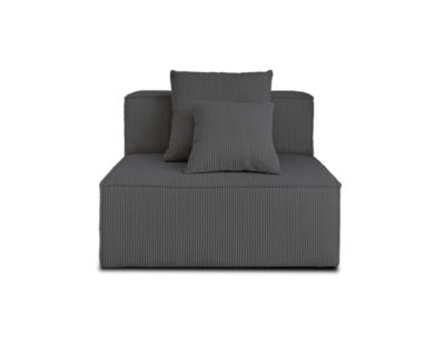 Colombine - module d'assise sans accoudoirs - en velours côtelé - Lisa ...