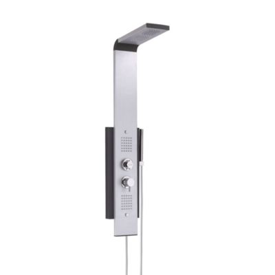Colonne de douche thermostatique hydromassante multijets avec pomme de ...