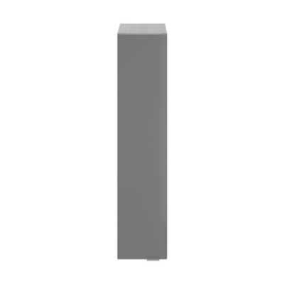 Colonne de salle de bains suspendue faible largeur gris brillant l.20 x ...