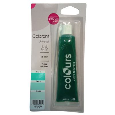 Colorant Colours vert moyen 75ml | Castorama