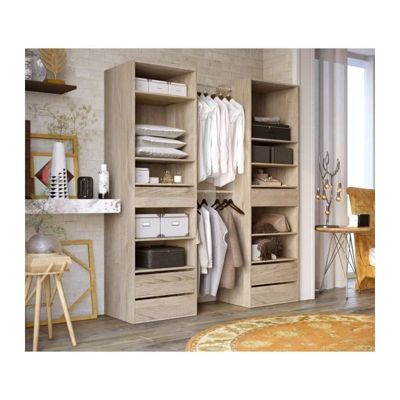 COMBI Kit dressing 2 colonnes + 2 barres de penderie contemporain decor ...