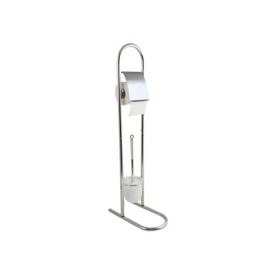 Combiné Wc en Acier Chromé Gris MSV | Castorama