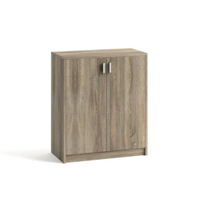 Commode TOLLY 2 portes, 85 cm coloris chene sonoma