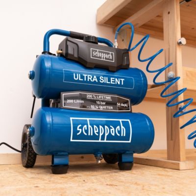 Compresseur d'air SCHEPPACH HC20Si Twin Ultra Silent 230V 750W 10bar ...