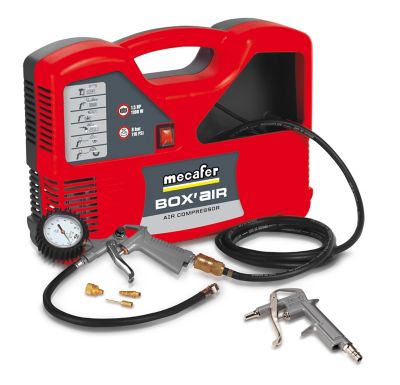 Compresseur portatif Mecafer Box'air + 5 accessoires | Castorama
