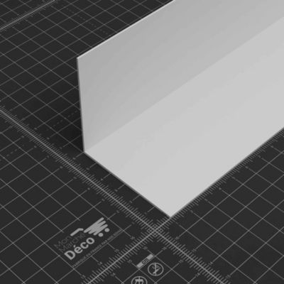 Cornière PVC 60 x 60 mm - Longueur 2.50 m - Blanc - A l'unité | Castorama