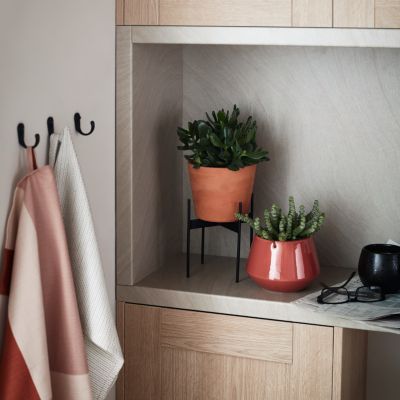 Corniche et bandeau cache-lumière GoodHome Alpinia coloris naturel h ...