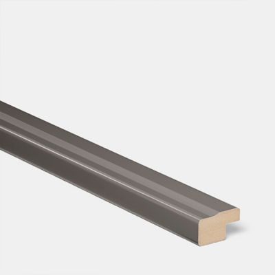 Corniche et bandeau cache-lumière GoodHome Chia Gris H. 35 mm x l. 2.4 ...