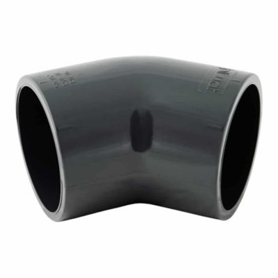 Coude 45 PVC femelle à coller Lot de 5 63mm Lot de 5