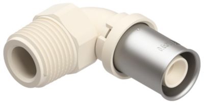 Coude 90° PPSU à sertir multicouche Ø16 mâle 15/21 Somatherm for you | Castorama
