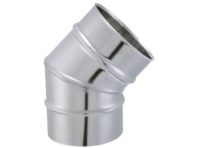 Coude lisse de raccordement de 45 degrès d'angle - modèle TYRAL - inox ...
