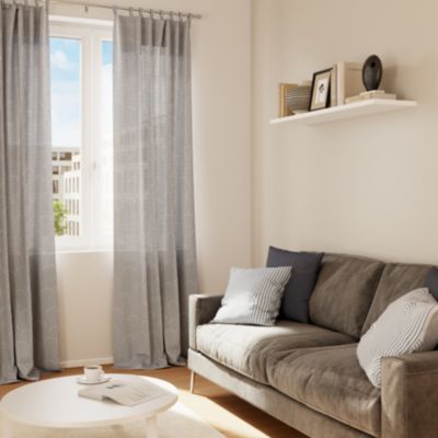 Coussin 1px motif arches gris foncé l.40 x L.40cm