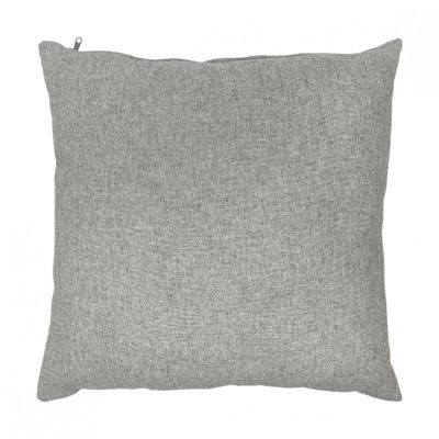 Coussin chambray en polyester gris clair 45 x 45 cm - BES 4841 | Castorama
