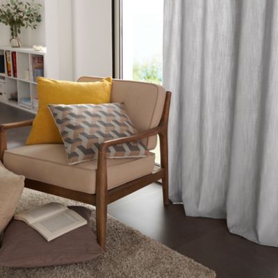 Coussin GoodHome Pahea coloris naturel 45 x 45 cm