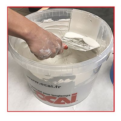 Couteau à enduire vide seau en acier inoxydable, Ocai