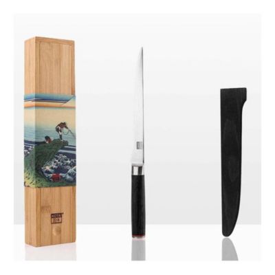 Couteau à poisson Pakka Lame 20 cm - KOTAI - Couteau japonais Gris 20cm ...