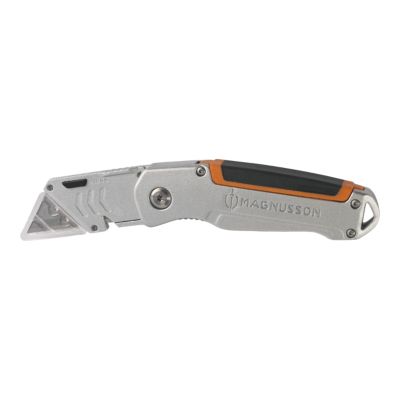 Couteau rétractable Magnusson Noir et orange | Castorama