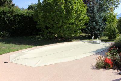 Couverture de Sécurité 4 Saisons Cov'Top - Piscine 5,5x11m - Enrouleur ...