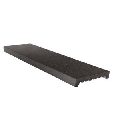 Couvre mur plat 100x30 granit de marbre gris foncé