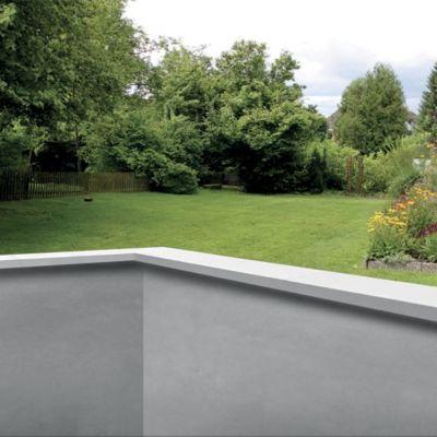 Couvre mur plat blanc effet granite 100X25X5 cm