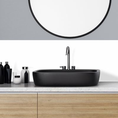 Crédence adhésive pour salle de bain en PVC blanc 140x30 cm (en 2 bandeaux)
