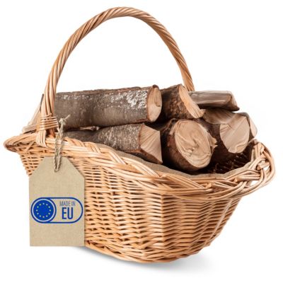 Creative Home Panier en Osier avec Poignée et Jute - 60 x 40 x 39 cm - Tissé à la Main - Panier ...