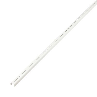 Crémaillère Lony simple perforation 200 cm blanc Form vendue par 4 pièces