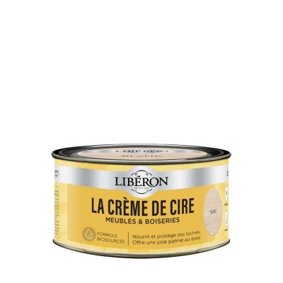 Crème de cire pâte meubles et boiseries Libéron blanc 500ml | Castorama