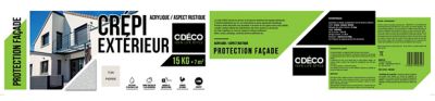 Crépi extérieur façade CDéco ton pierre 15 KG