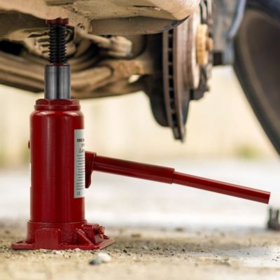 Cric hydraulique bouteille - 5 tonnes - Rouge - EURO VANADIUM Unité