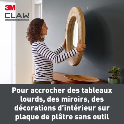 Crochet à enfoncer 3M claw 11kg 4 pièces