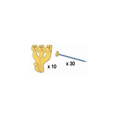 Crochet pour tableau vendu par 10 Crochet X N° 4 + 30 épingles charge ...
