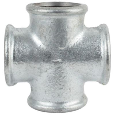 Croix - 4 voies - fonte galvanisée - 33x42mm (1''1/4)